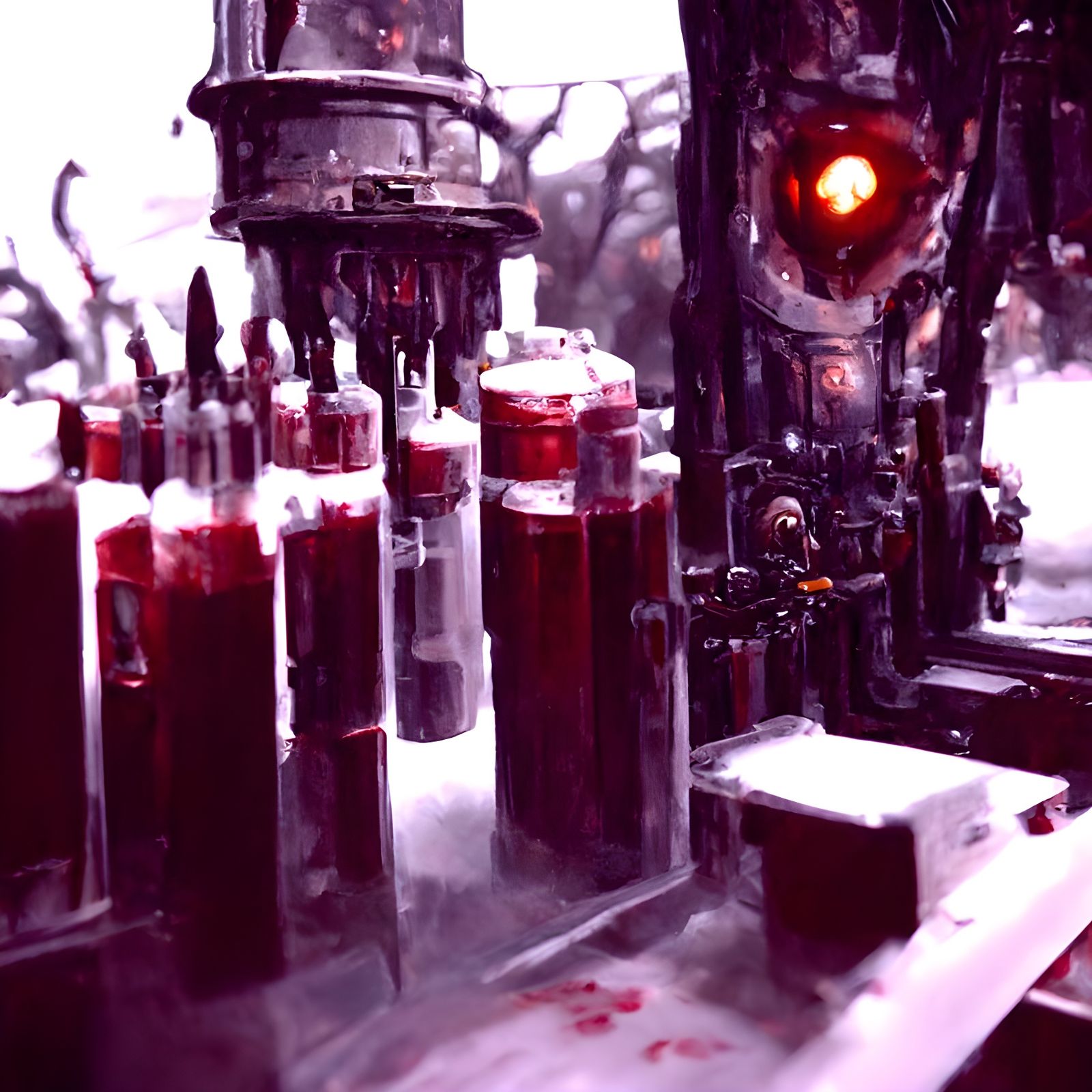 Blood Processing Machine - AI Generated Artwork - NightCafe Creator