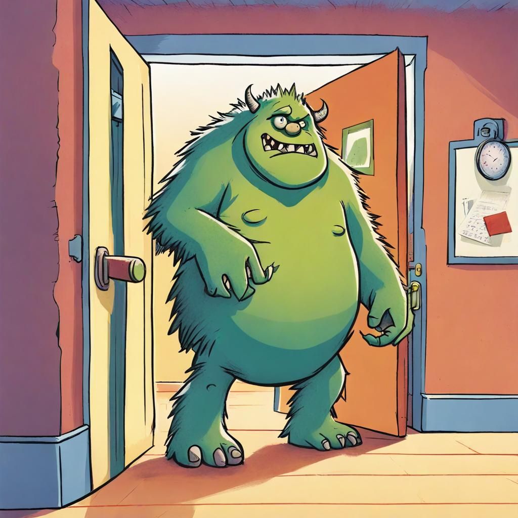 monster's first day at school - AI Generated Artwork - NightCafe Creator