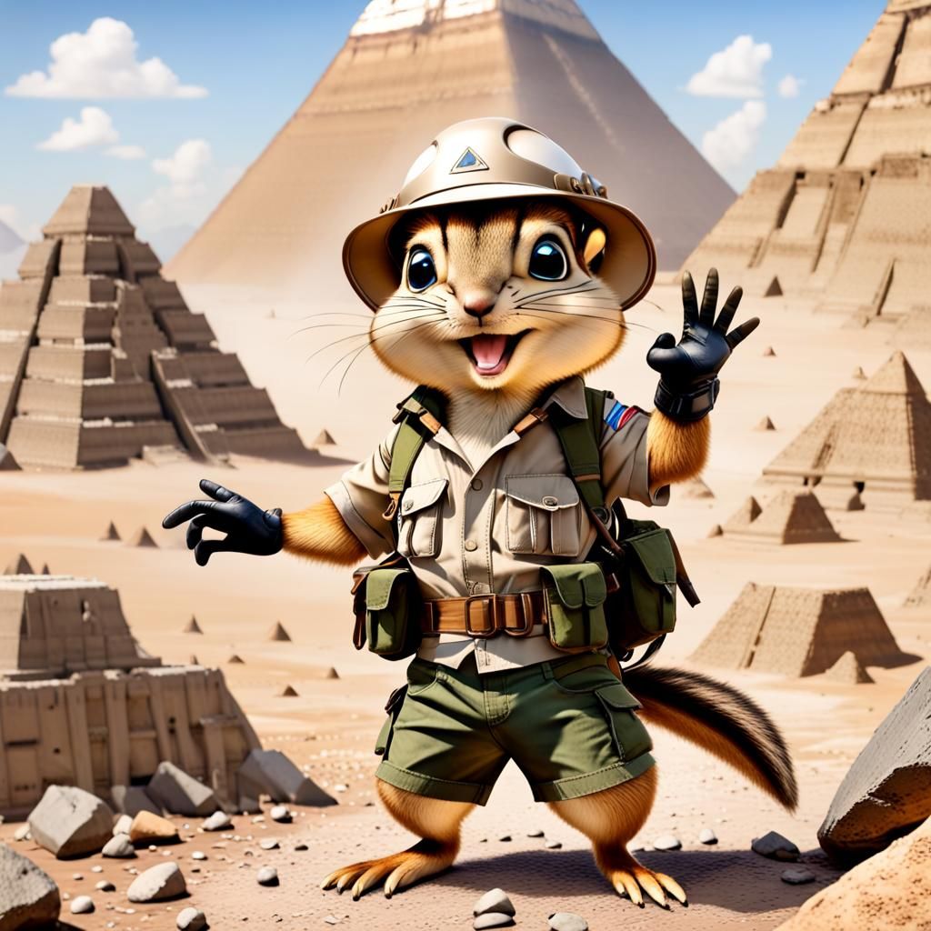 Covert Chipmunk 14 - AI Generated Artwork - NightCafe Creator