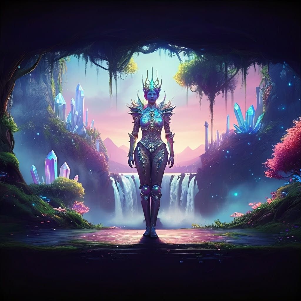 3fs youtube - Regal Fantasy Queen in Shimmering Armor Amidst...