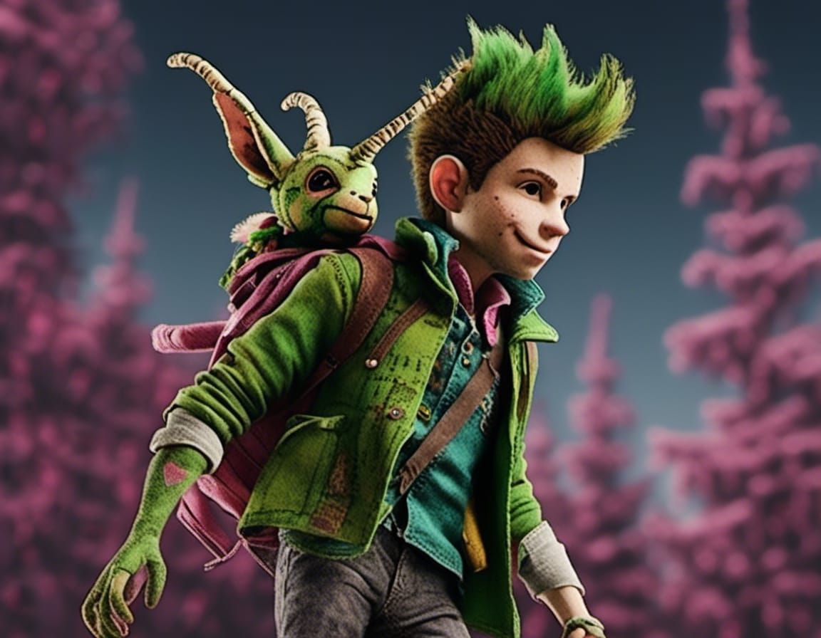 Tredd koboldified with pet - AI Generated Artwork - NightCafe Creator