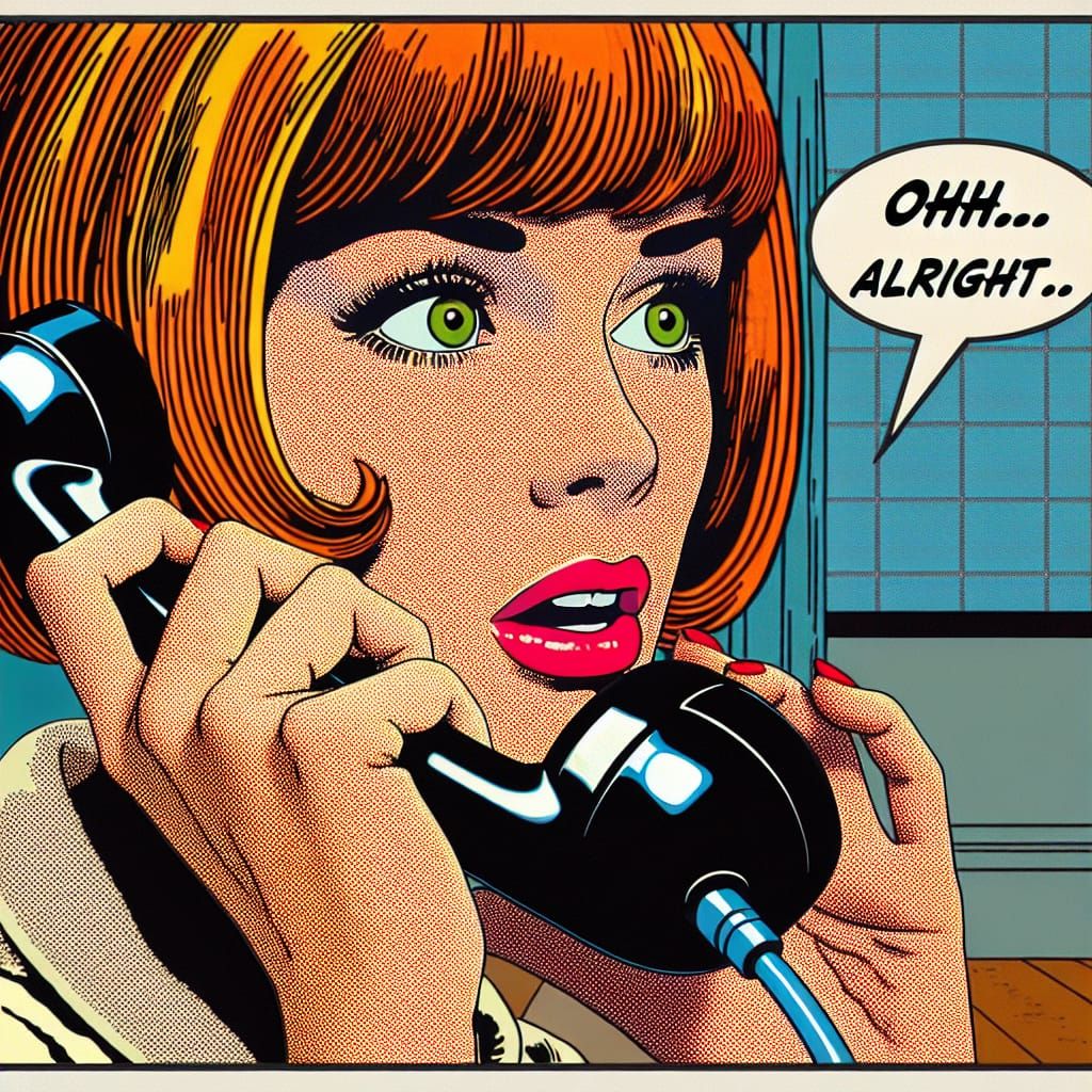 "Ohhh... Alright..."- Roy Lichtenstein tribute - AI Generated Artwork ...