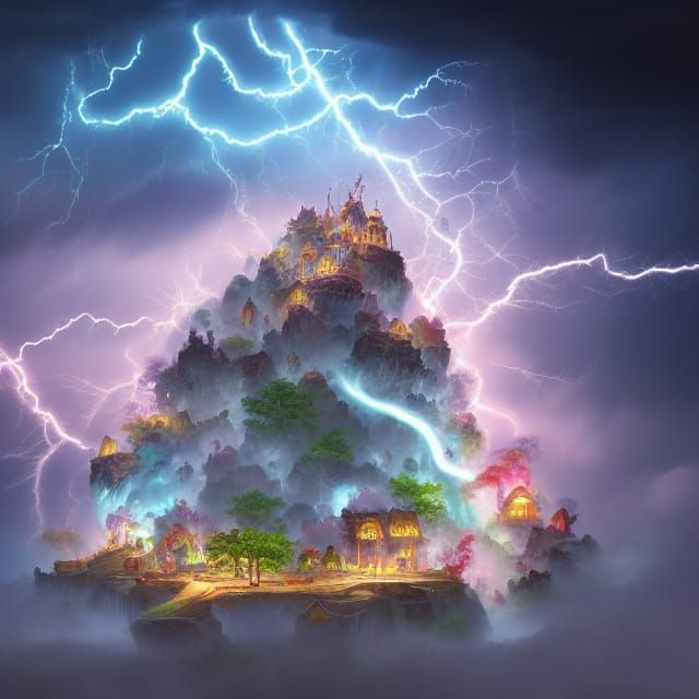 Thunder island - AI Generated Artwork - NightCafe Creator