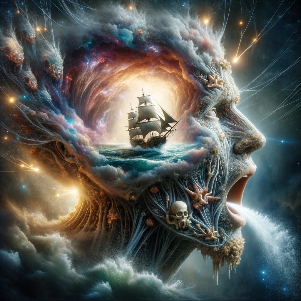 The Tempest of the mind - Surreal Headscape: Tumultuous Sea ...