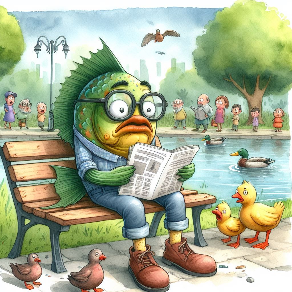 Fish Out of WATER - AI Generated Artwork - NightCafe Creator