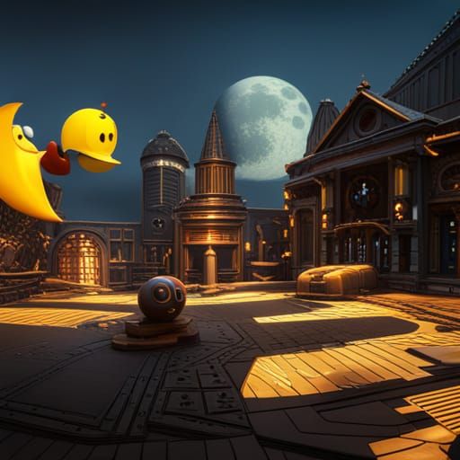 PAC man - AI Generated Artwork - NightCafe Creator