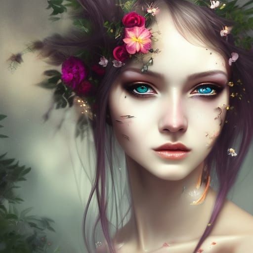 Enchantingly Mysterious: A Fantasy Woman's Alluring Beauty Captured in ...