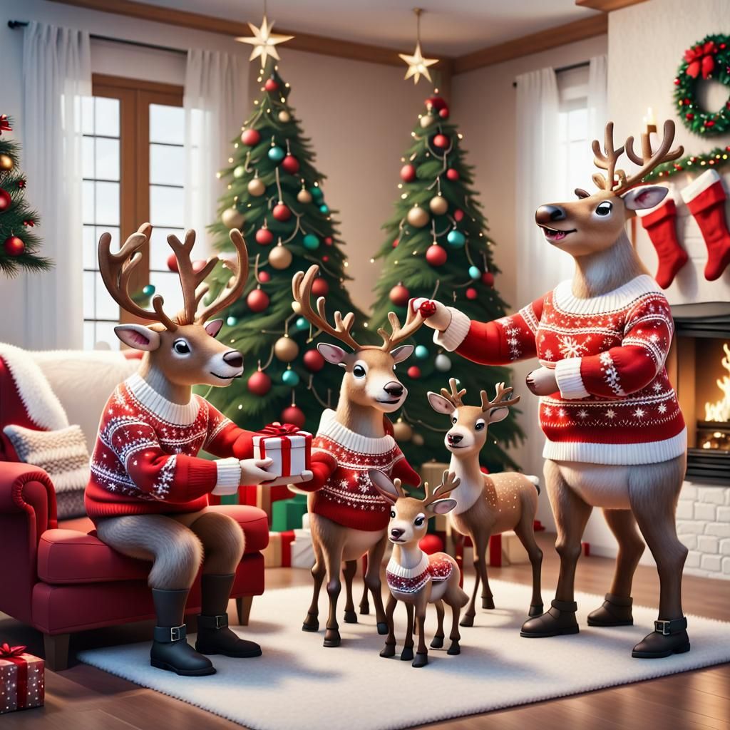 Christmas Fun - AI Generated Artwork - NightCafe Creator