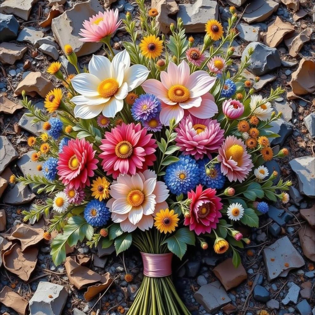 A mesmerizing bouquet of otherworldly flowers