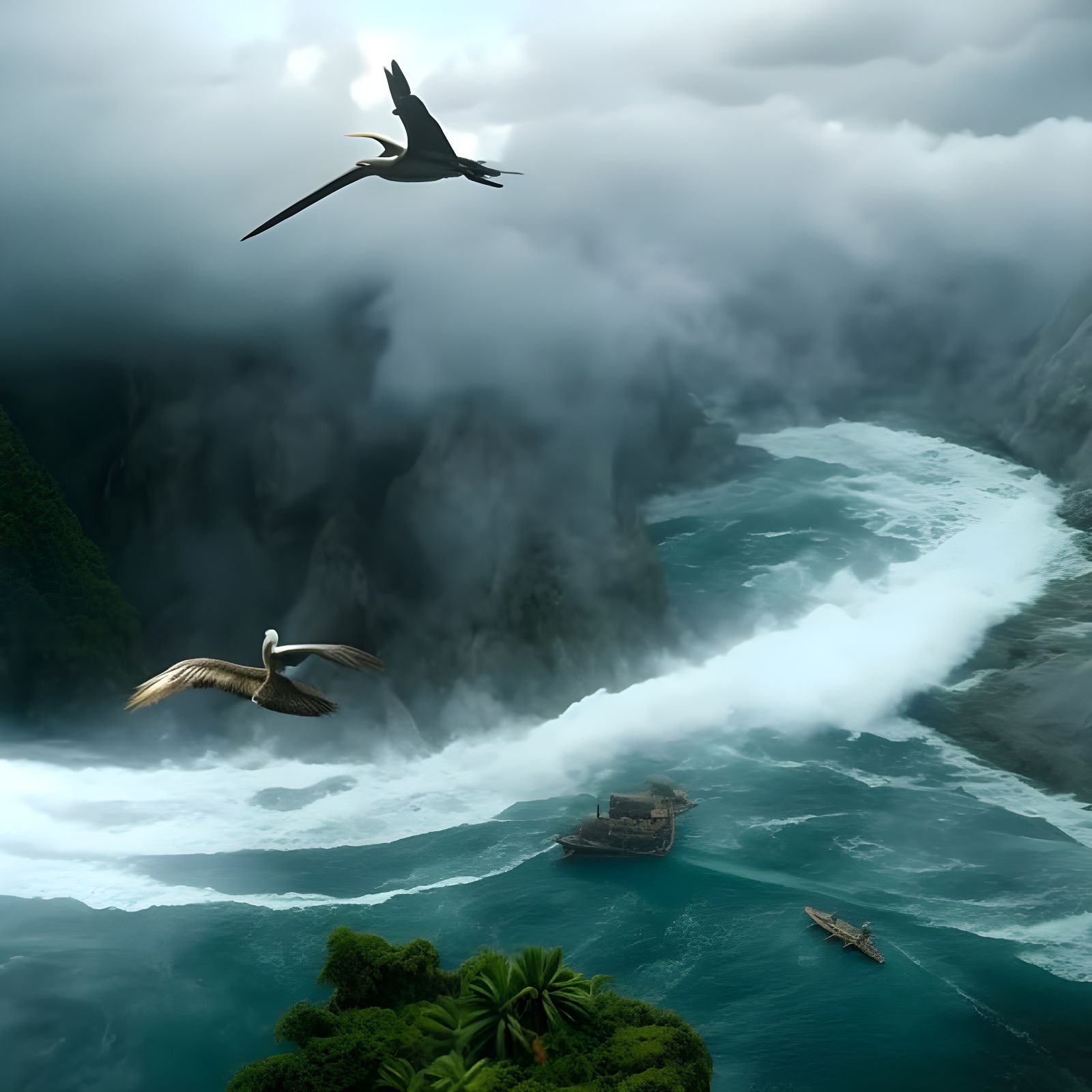 big stream - AI Generated Artwork - NightCafe Creator