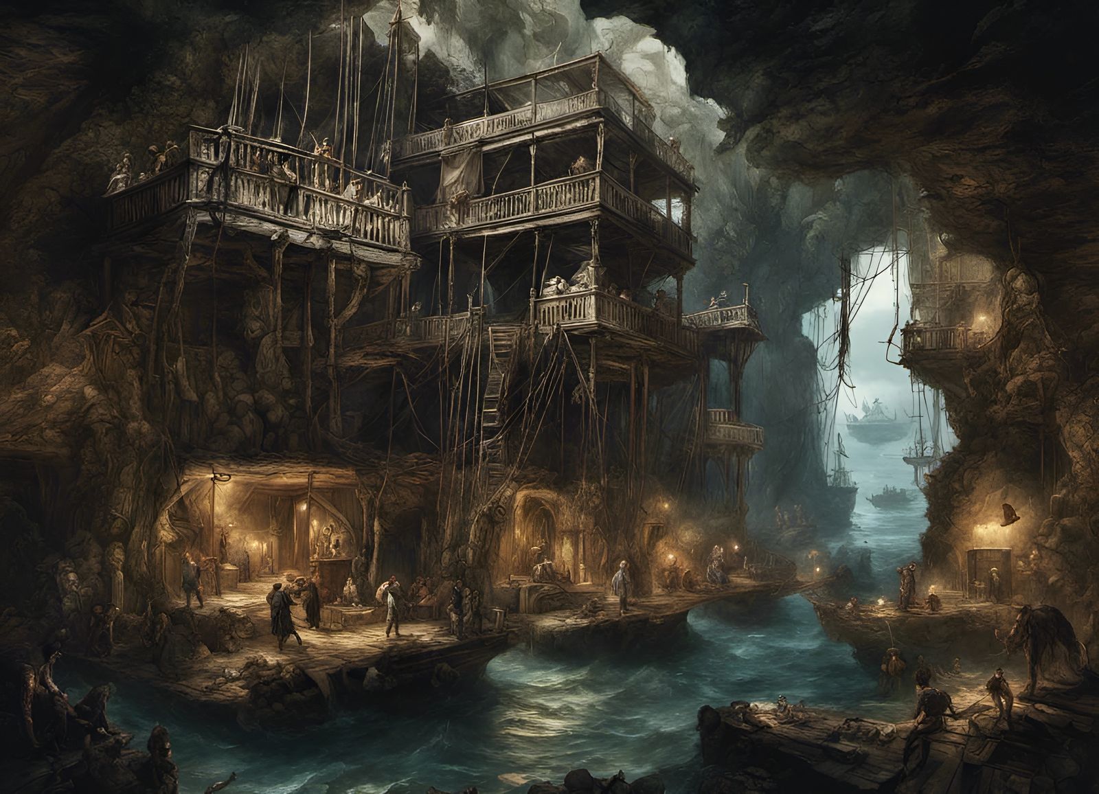 Pirate Hideout - AI Generated Artwork - NightCafe Creator