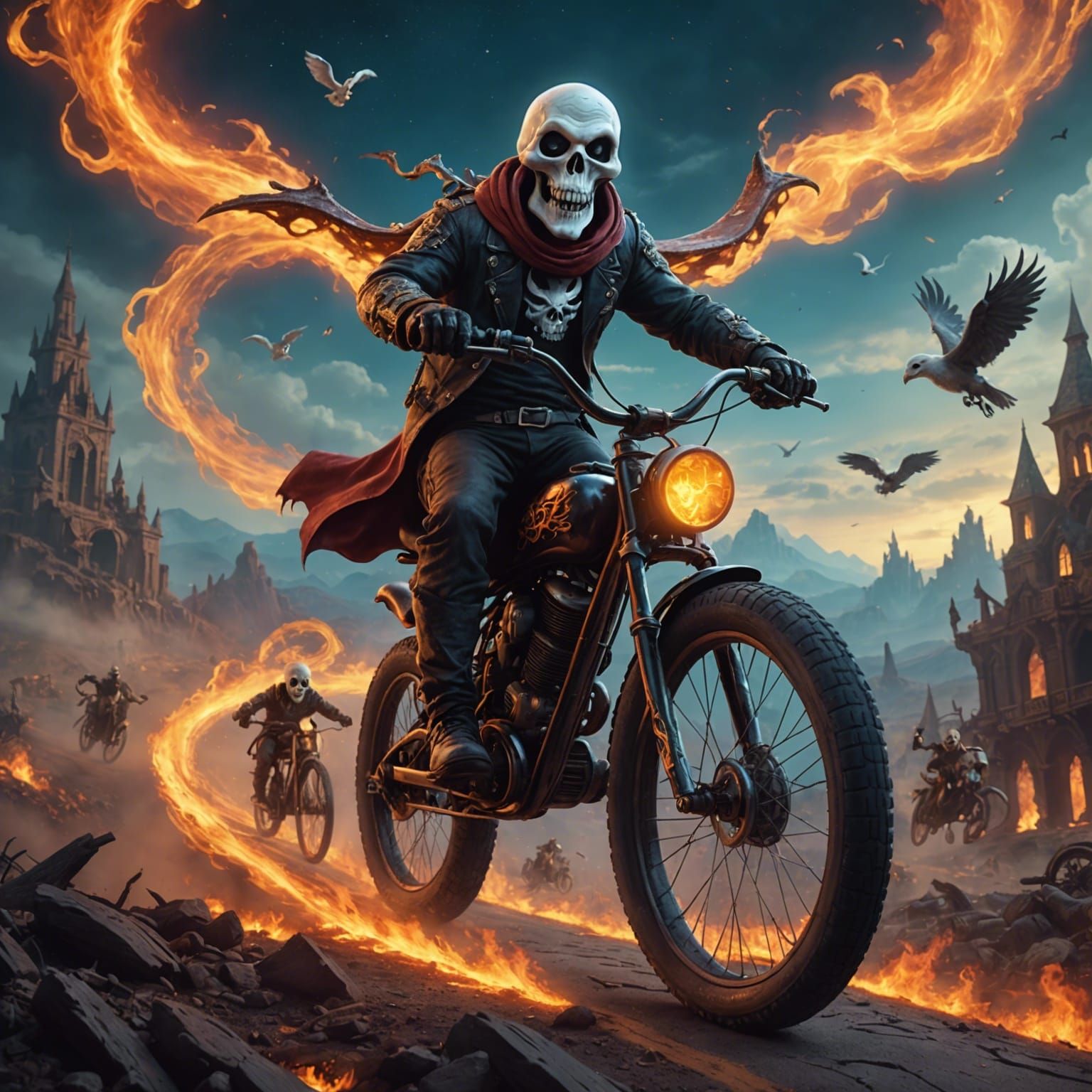 ghost rider - AI Generated Artwork - NightCafe Creator