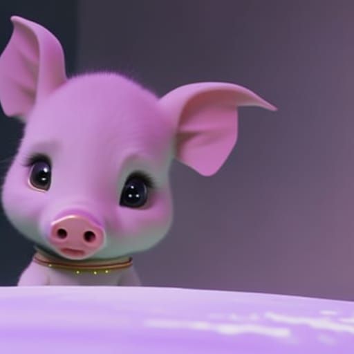 Cute Pig - AI Generated Artwork - NightCafe Creator