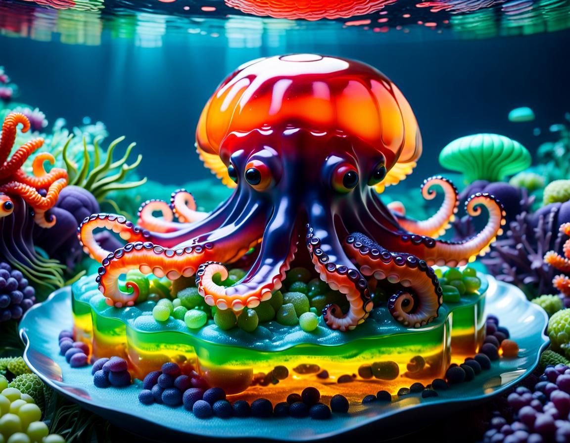 Jelly Octopus - AI Generated Artwork - NightCafe Creator
