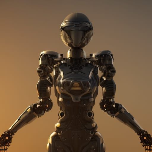 Humanoid robot - AI Generated Artwork - NightCafe Creator
