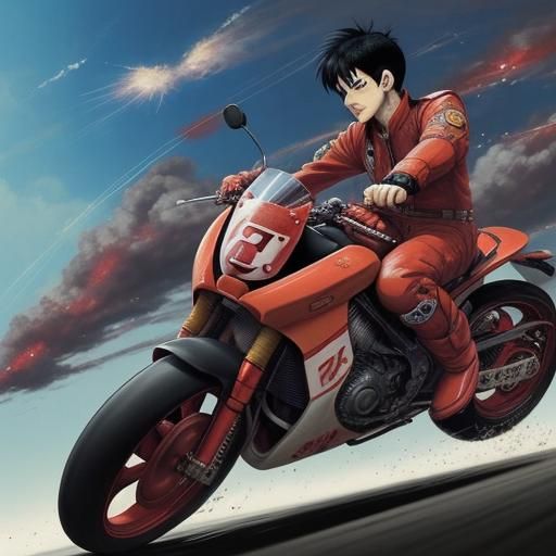 Kaneda Racing! - AI Generated Artwork - NightCafe Creator