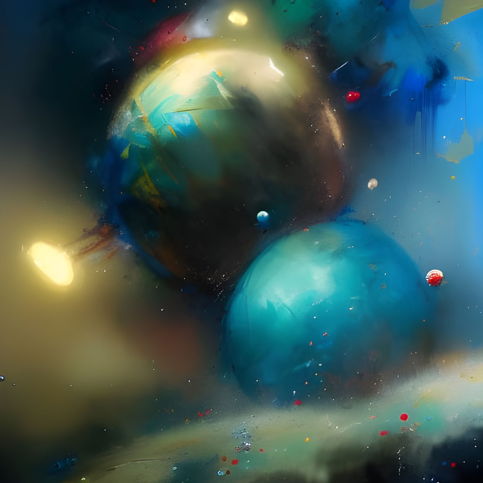 ⭐️🌠Two Planets Colliding With Each Other In Space🌠⭐️ - AI Generated ...