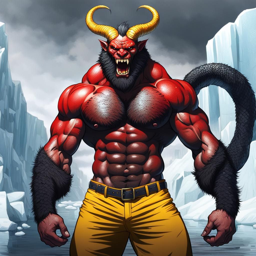 Frozen devil - AI Generated Artwork - NightCafe Creator