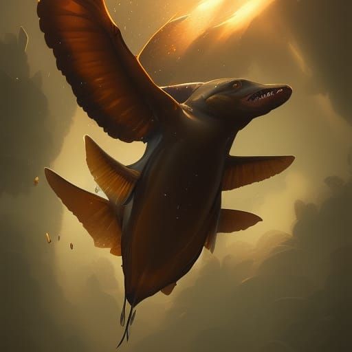 Flying Dogfish - AI Generated Artwork - NightCafe Creator