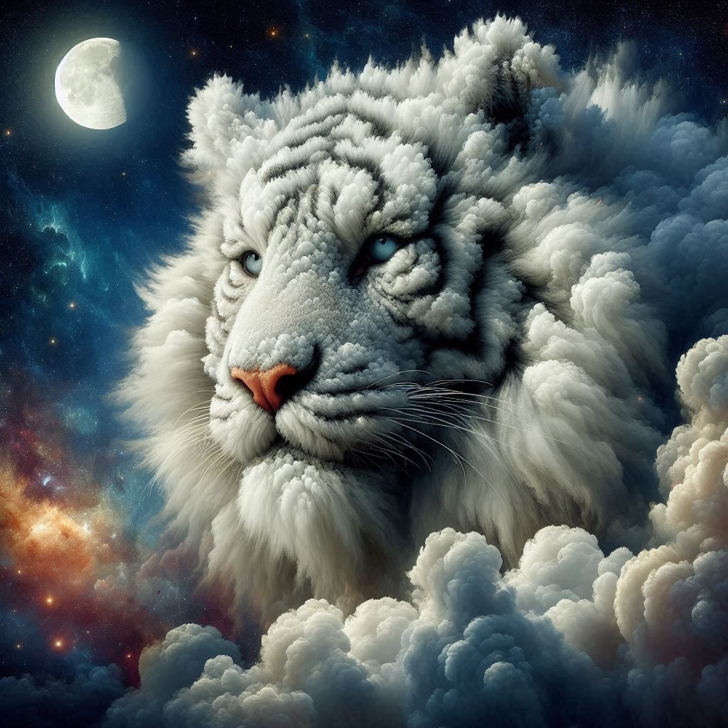 White Tiger Cloud - AI Generated Artwork - NightCafe Creator