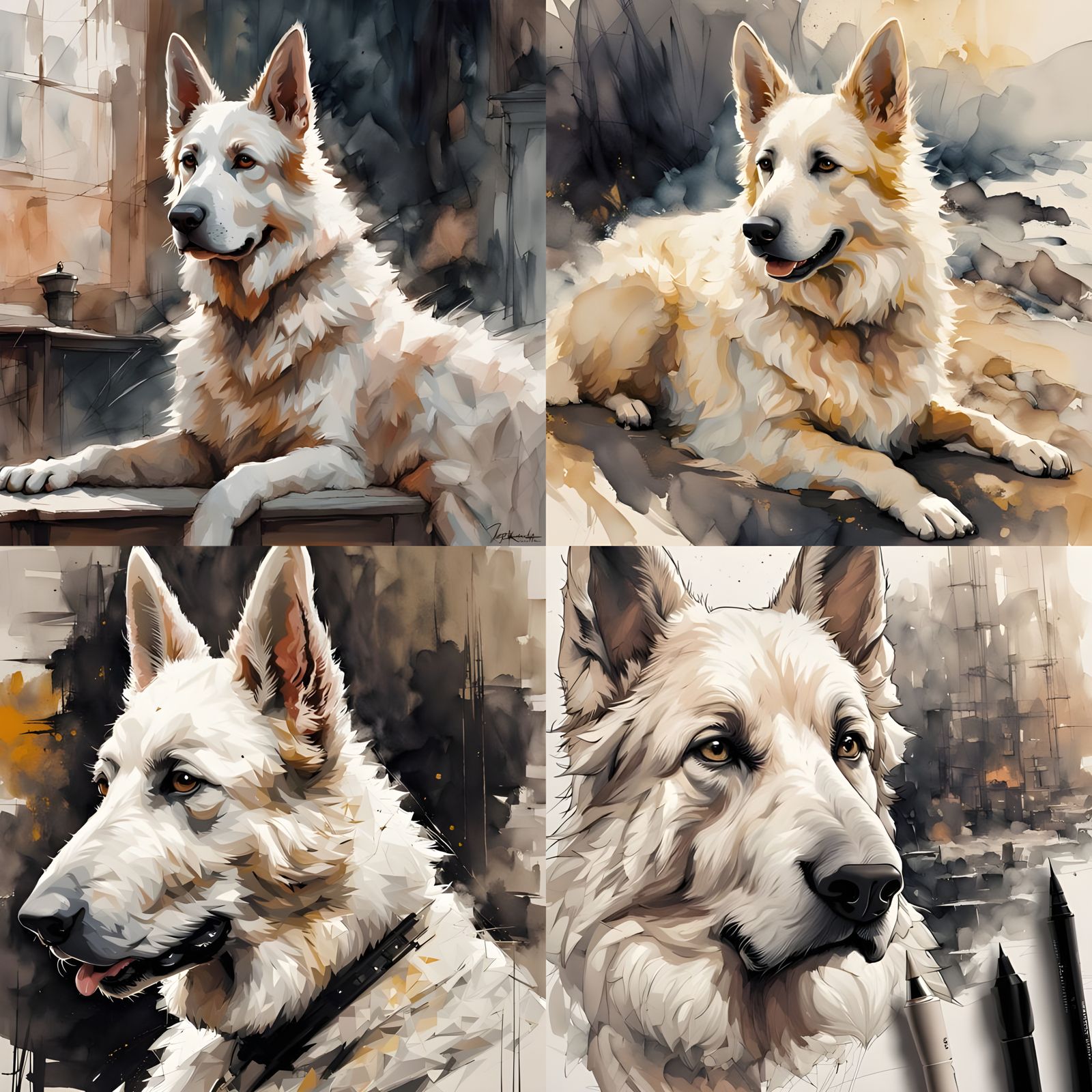 Thor the Noblest White German Sheperd, by Lord Elboron