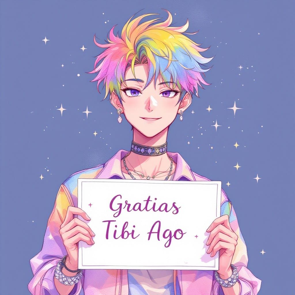 Gratias Tibi Ago - Bishonen - Ethereal Bishonen in Vibrant A...