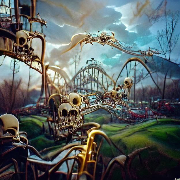 Mr Bones' Wild Ride {a2, artistic} - AI Generated Artwork - NightCafe ...