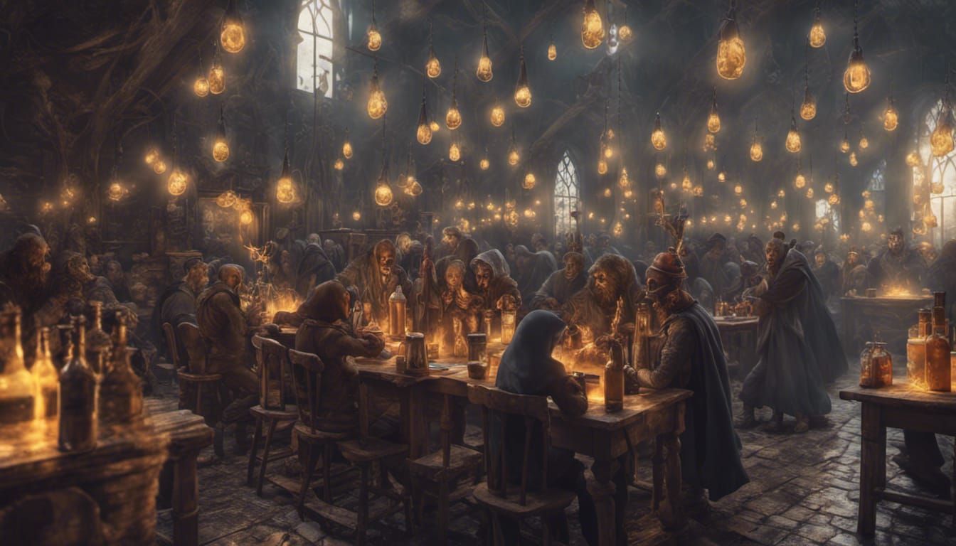 Medieval Beer Festival - AI Generated Artwork - NightCafe Creator