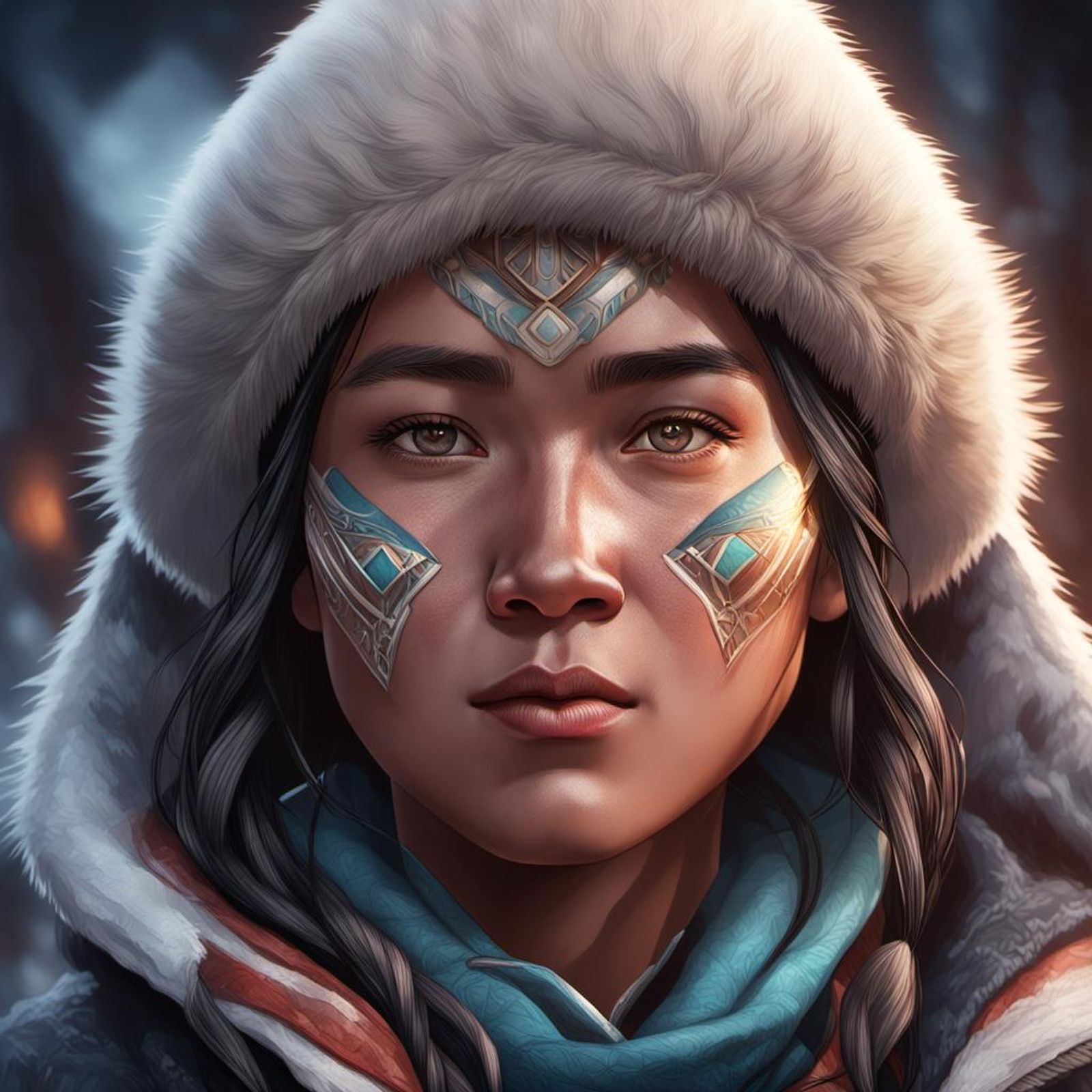 Shina Novalinga Canadian student and Inuit activist - AI Generated ...