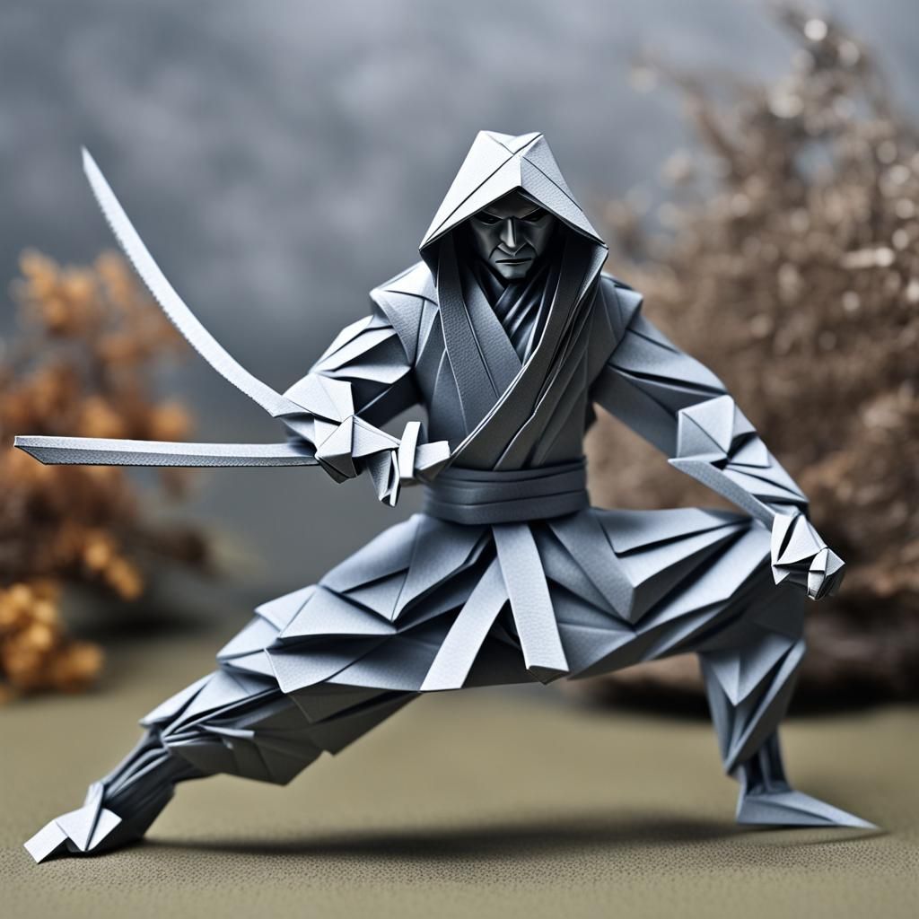 A ninja ready to fight - AI Generated Artwork - NightCafe Creator