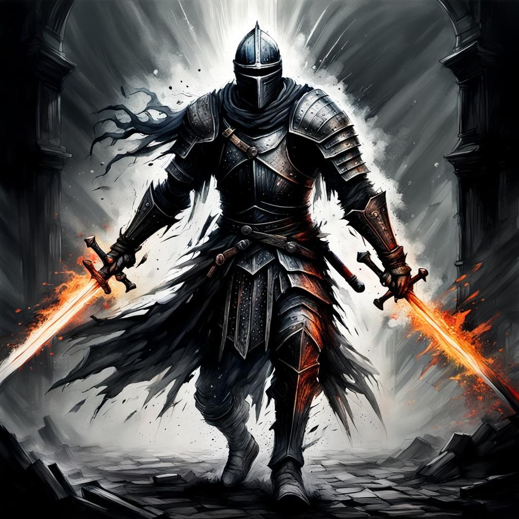 Dark souls knight - AI Generated Artwork - NightCafe Creator