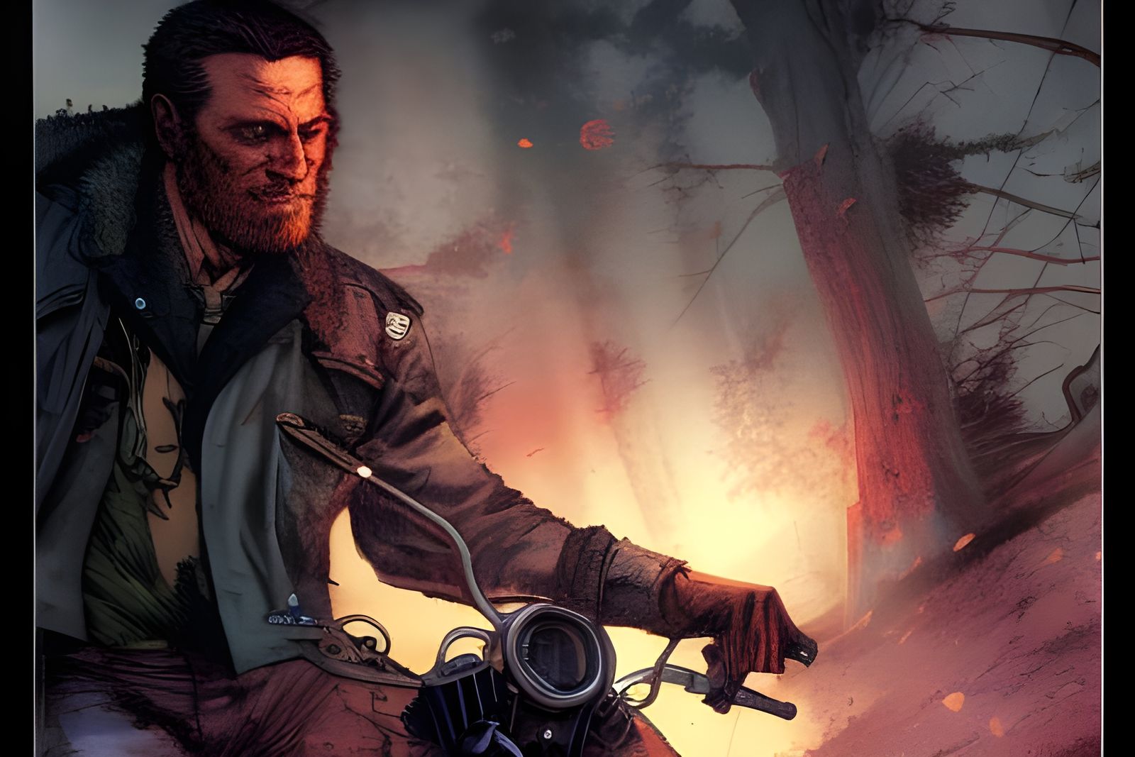 A Zombie Viking Riding a Motorcycle - AI Generated Artwork - NightCafe ...