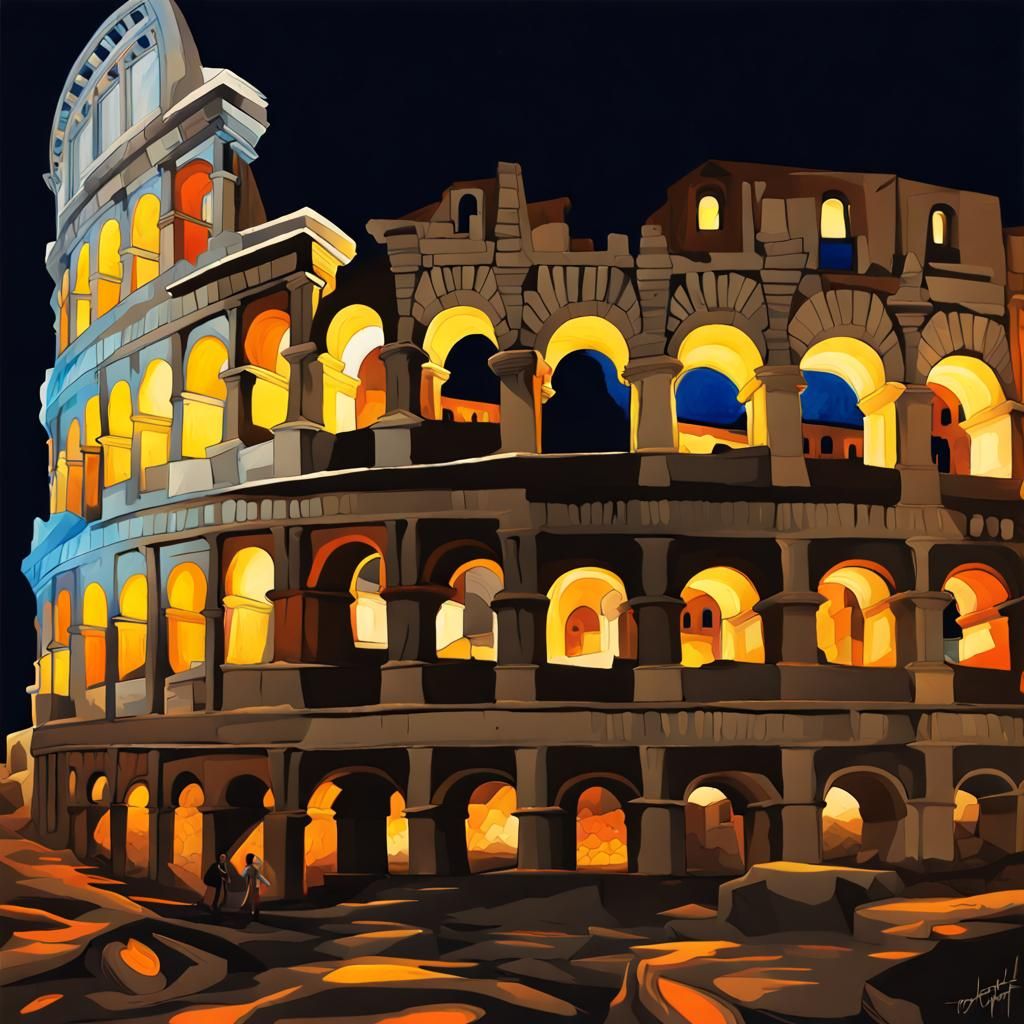 A Dazzling Symphony of Colors: The Enchanting Illumination of the Roman ...