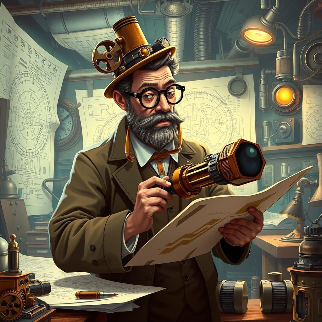Steampunk inventor - Steampunk inventor