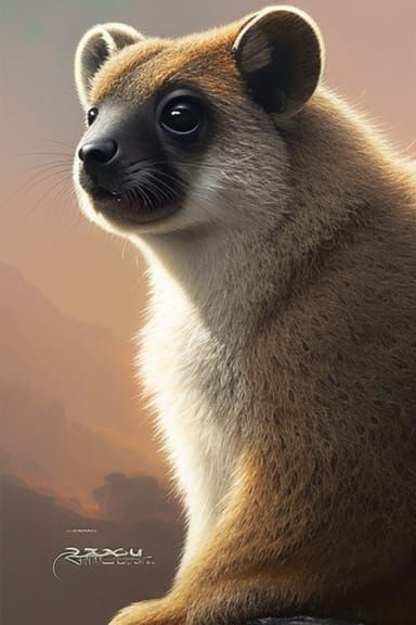 Young Hyrax - AI Generated Artwork - NightCafe Creator