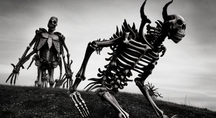 Bone Collectors - AI Generated Artwork - NightCafe Creator