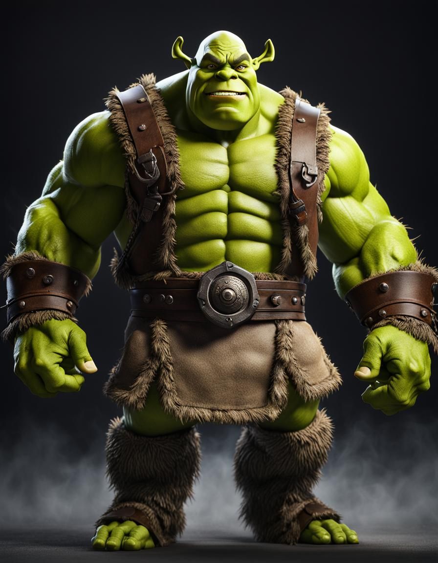 Shrek Action Figure - AI Generated Artwork - NightCafe Creator