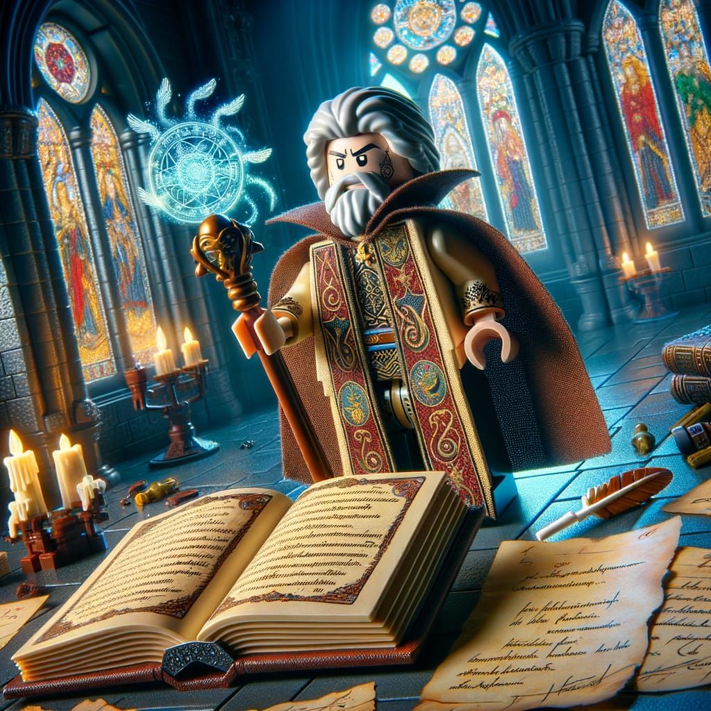 LEGO Human Priest (Fantasy) - AI Generated Artwork - NightCafe Creator