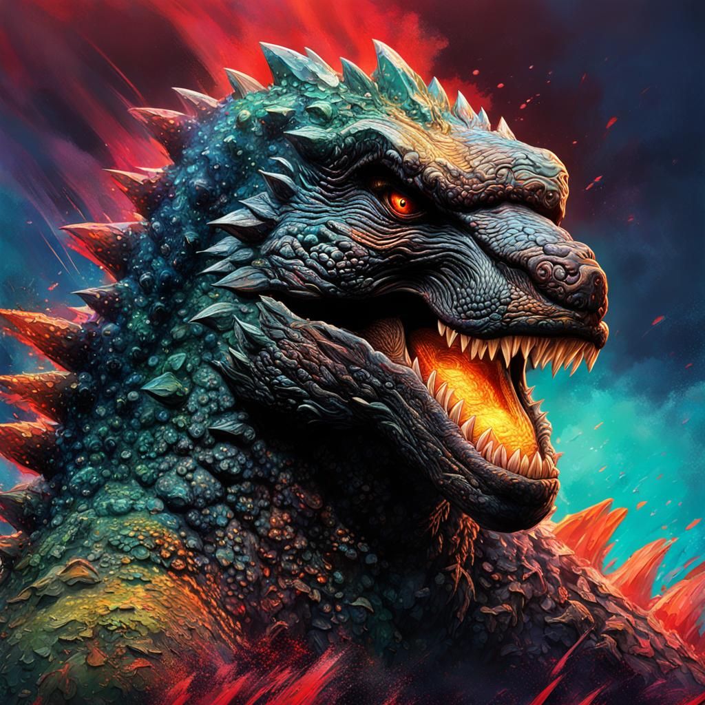 Godzilla - AI Generated Artwork - NightCafe Creator