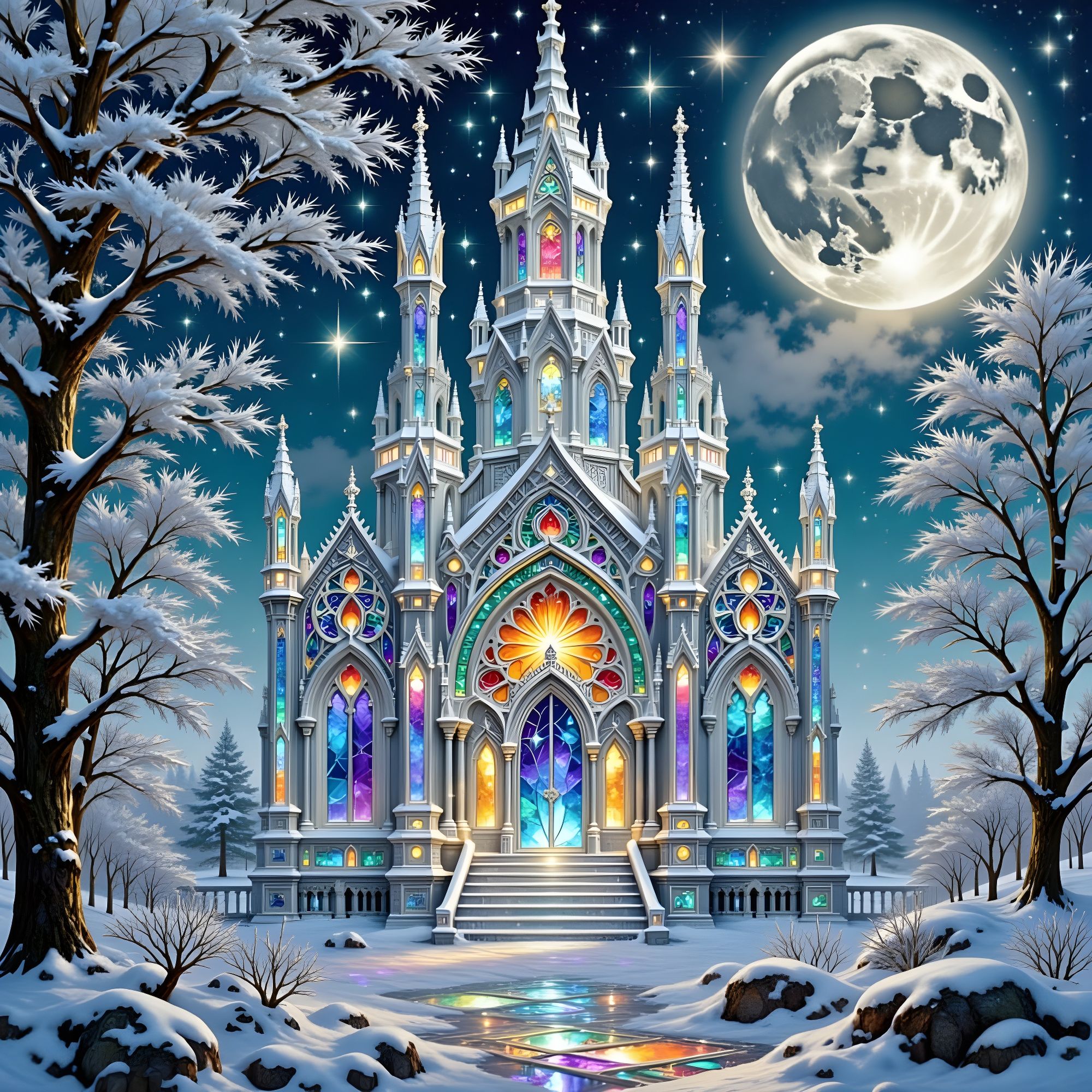 DiamondFlare-Stained LoRA (Flux) - AI Image Generator - NightCafe