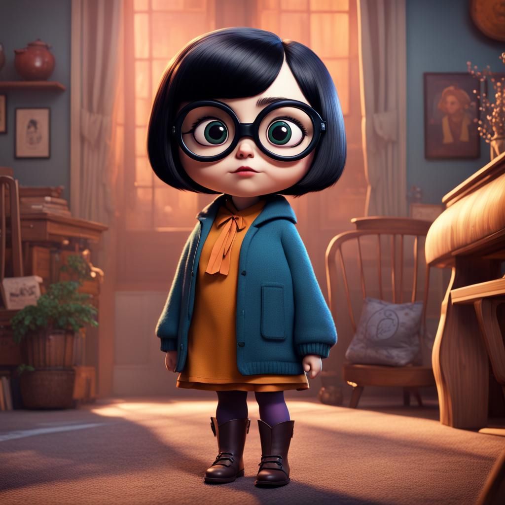 Edna Mode...possibly my fav - AI Generated Artwork - NightCafe Creator