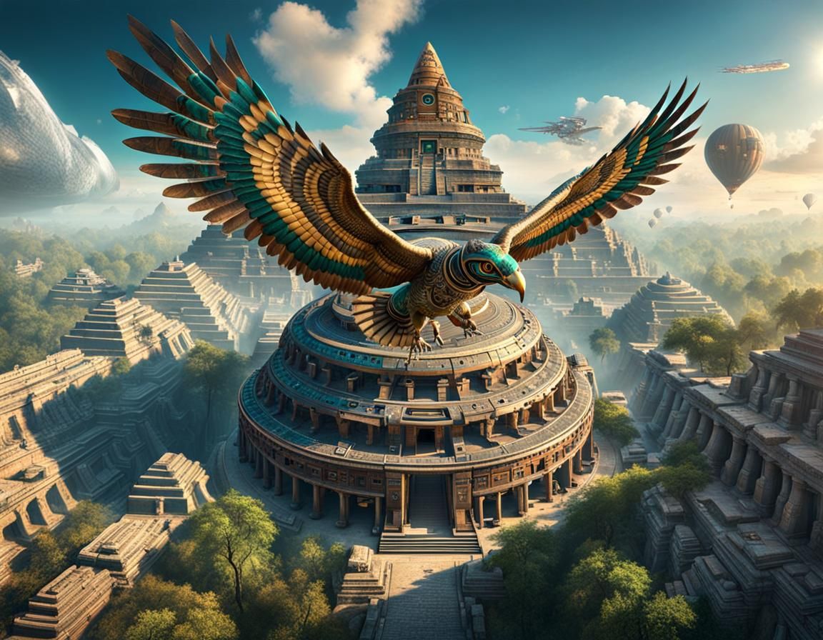 Mayan mechanical bird - AI Generated Artwork - NightCafe Creator