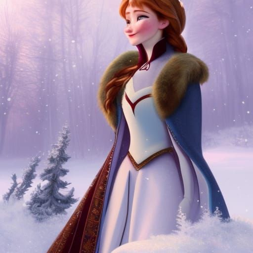Winter Royalty Anna VI - AI Generated Artwork - NightCafe Creator