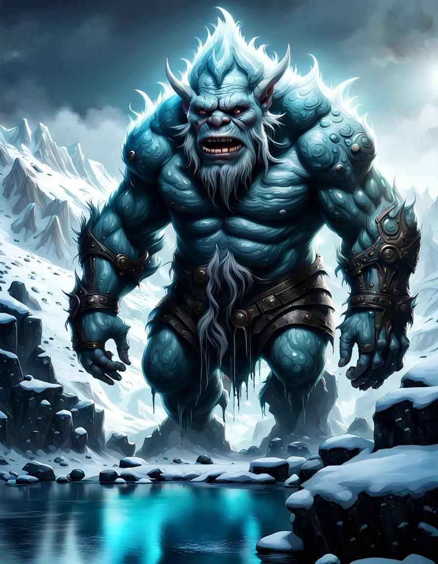 Ice troll - AI Generated Artwork - NightCafe Creator