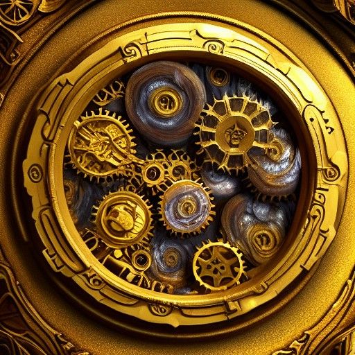 Clockwork Coin - AI Generated Artwork - NightCafe Creator