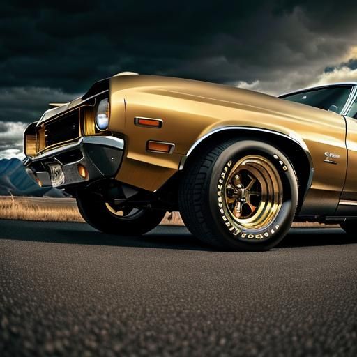 70´s muscle car - AI Generated Artwork - NightCafe Creator