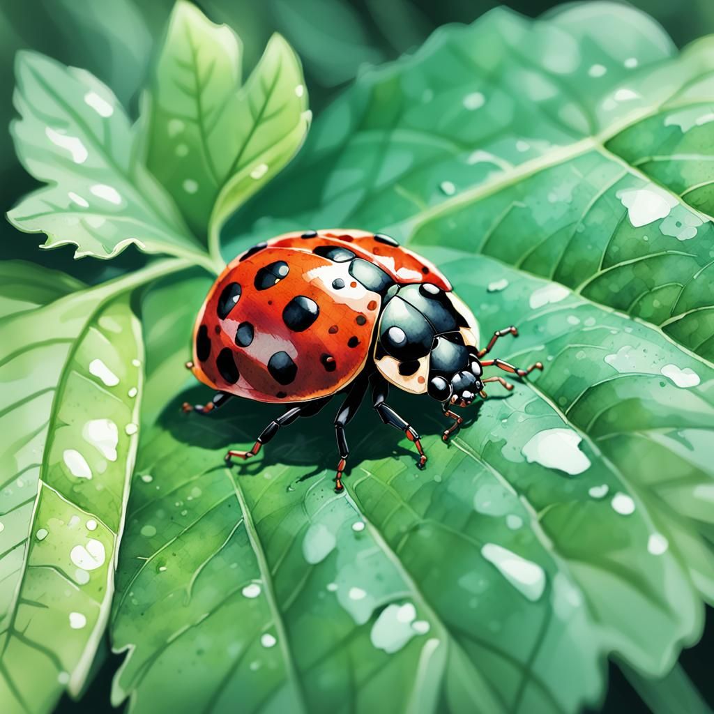 Lady Bug - AI Generated Artwork - NightCafe Creator