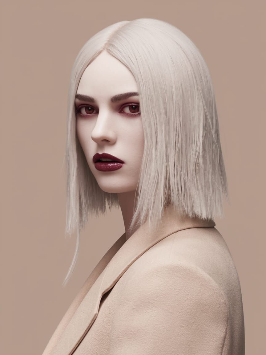 Esther - Ethereal Vampire Portrait in Hyperrealistic Style
