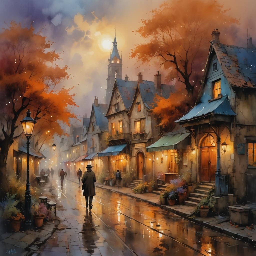 The Stroll - AI Generated Artwork - NightCafe Creator