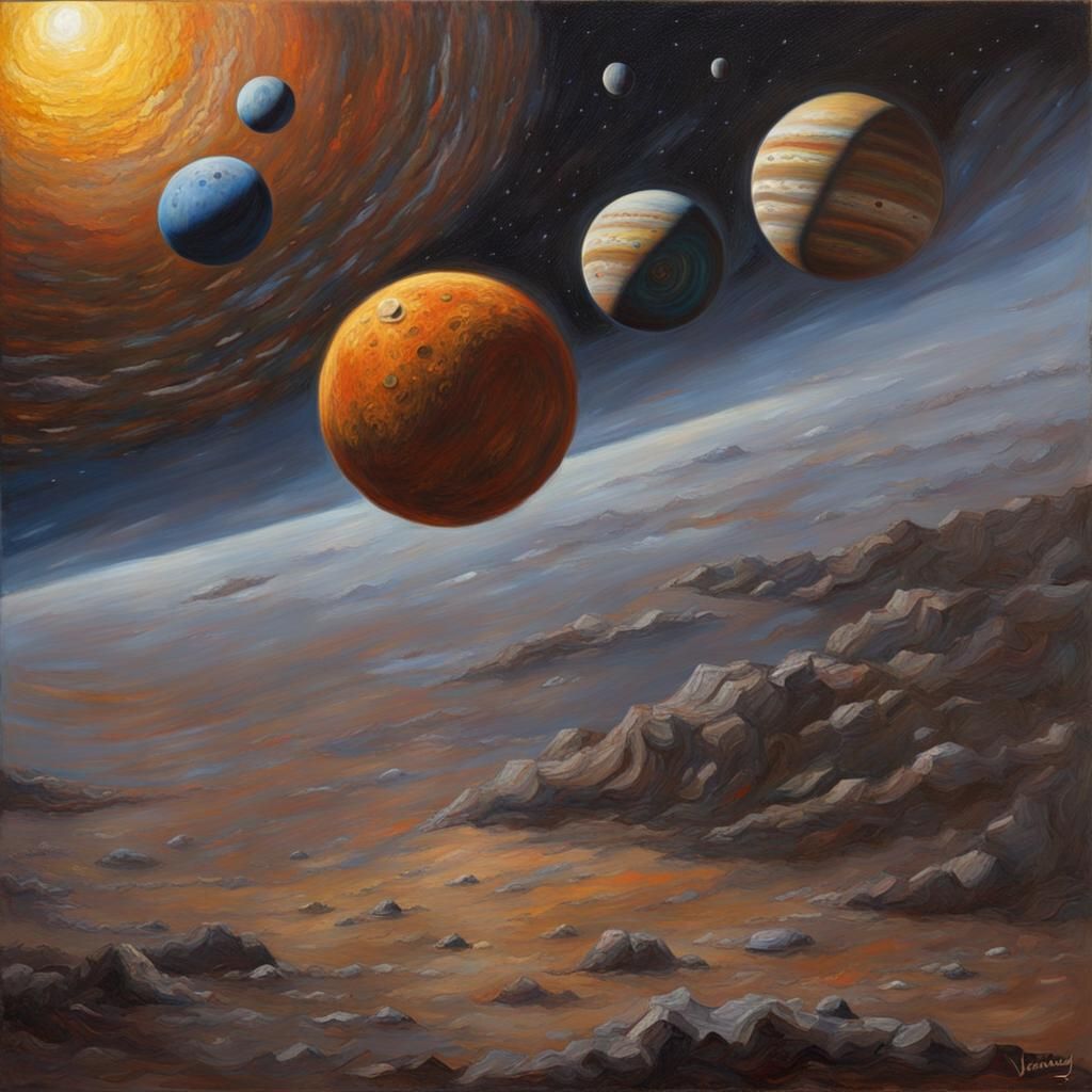 Solar System Center - AI Generated Artwork - NightCafe Creator